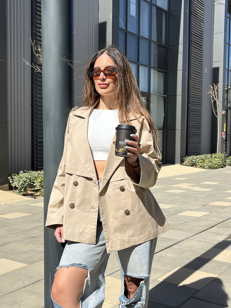 Trench jacket in sand – Notch